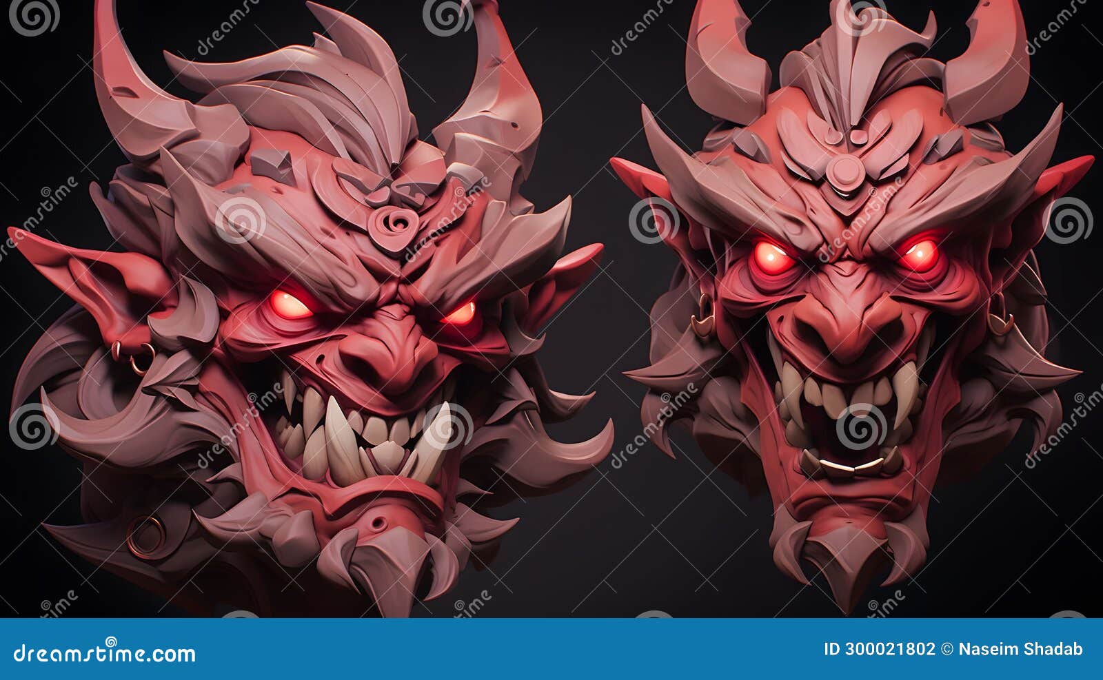 Devil King stock illustration. Illustration of grim - 300021802