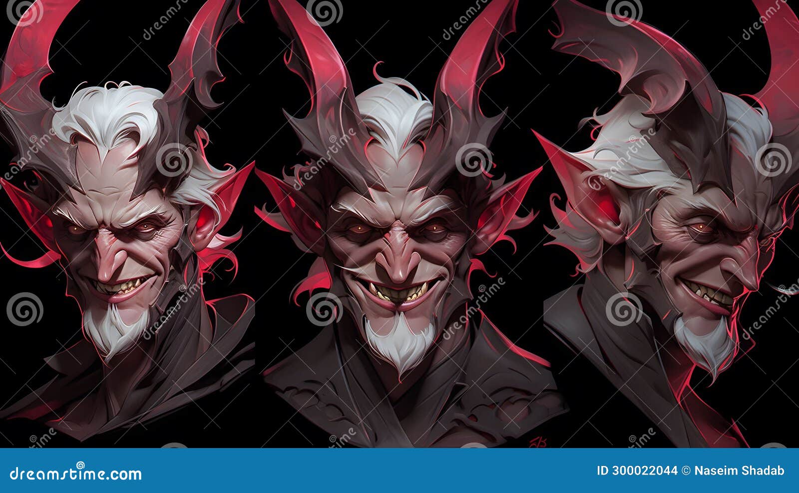 Devil King stock illustration. Illustration of mythology - 300022044