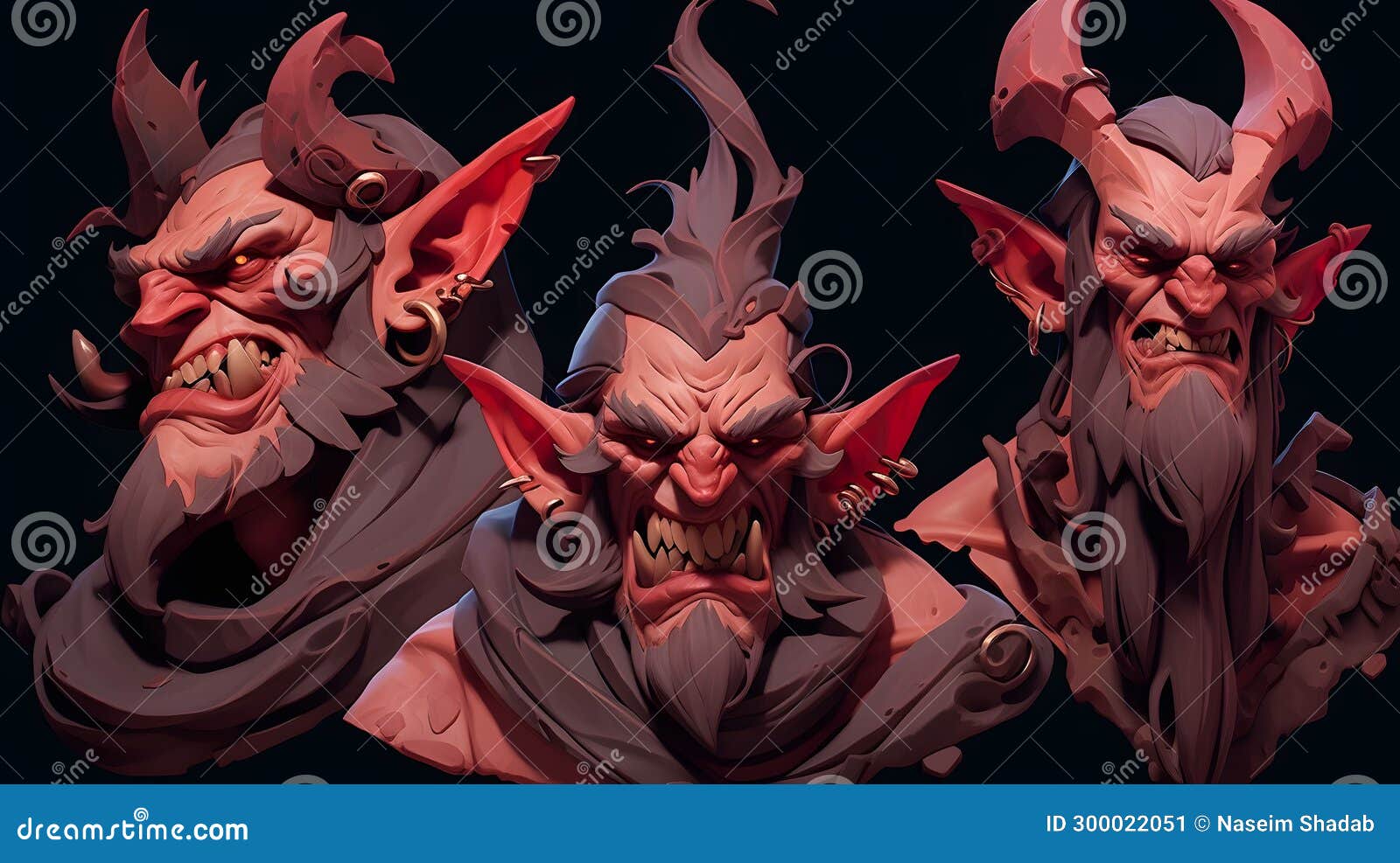 Devil King stock illustration. Illustration of comics - 300022051