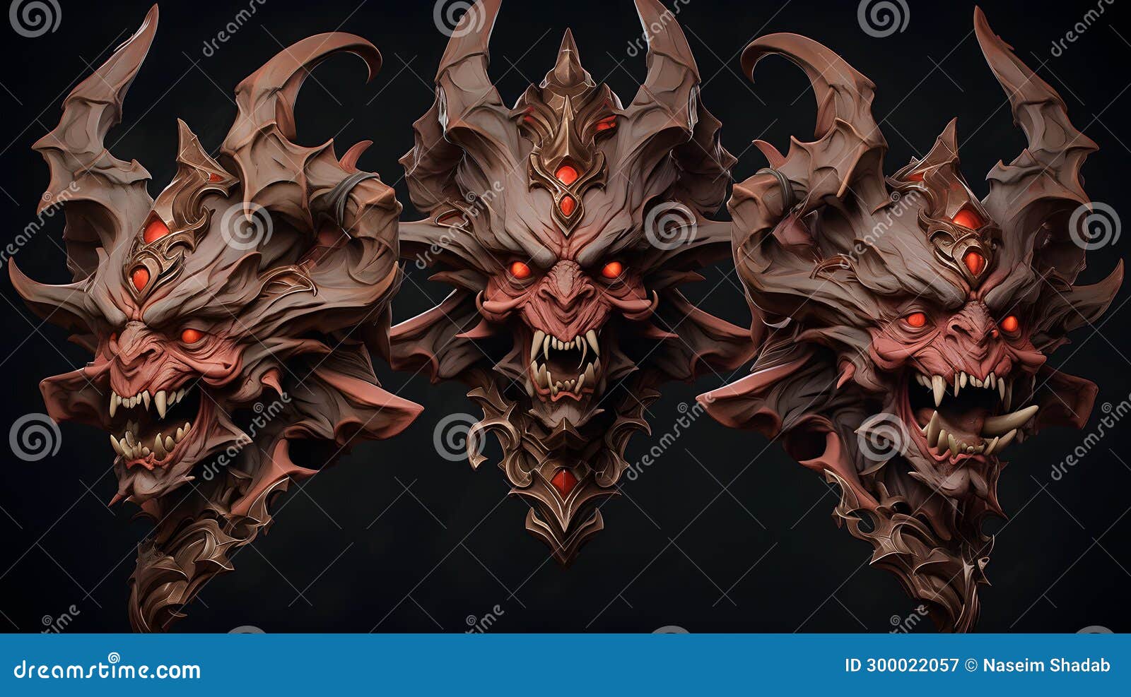 Devil King stock illustration. Illustration of mythology - 300022057