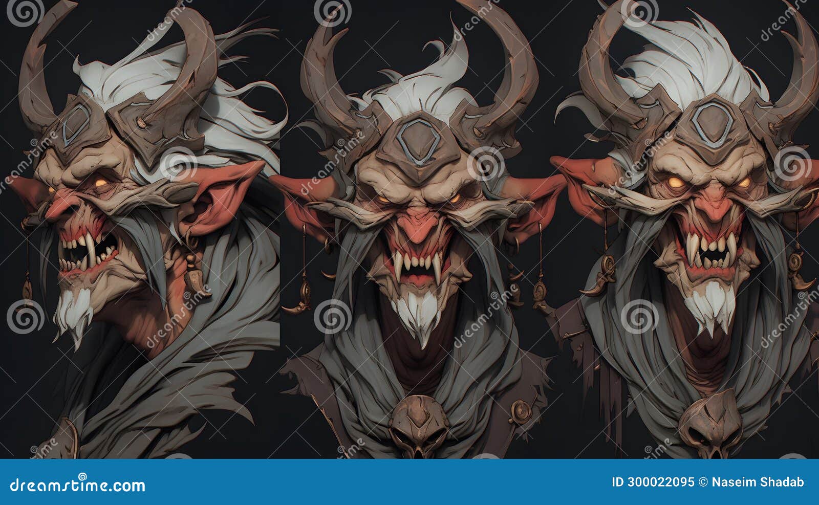 Devil King stock illustration. Illustration of grim - 300022095