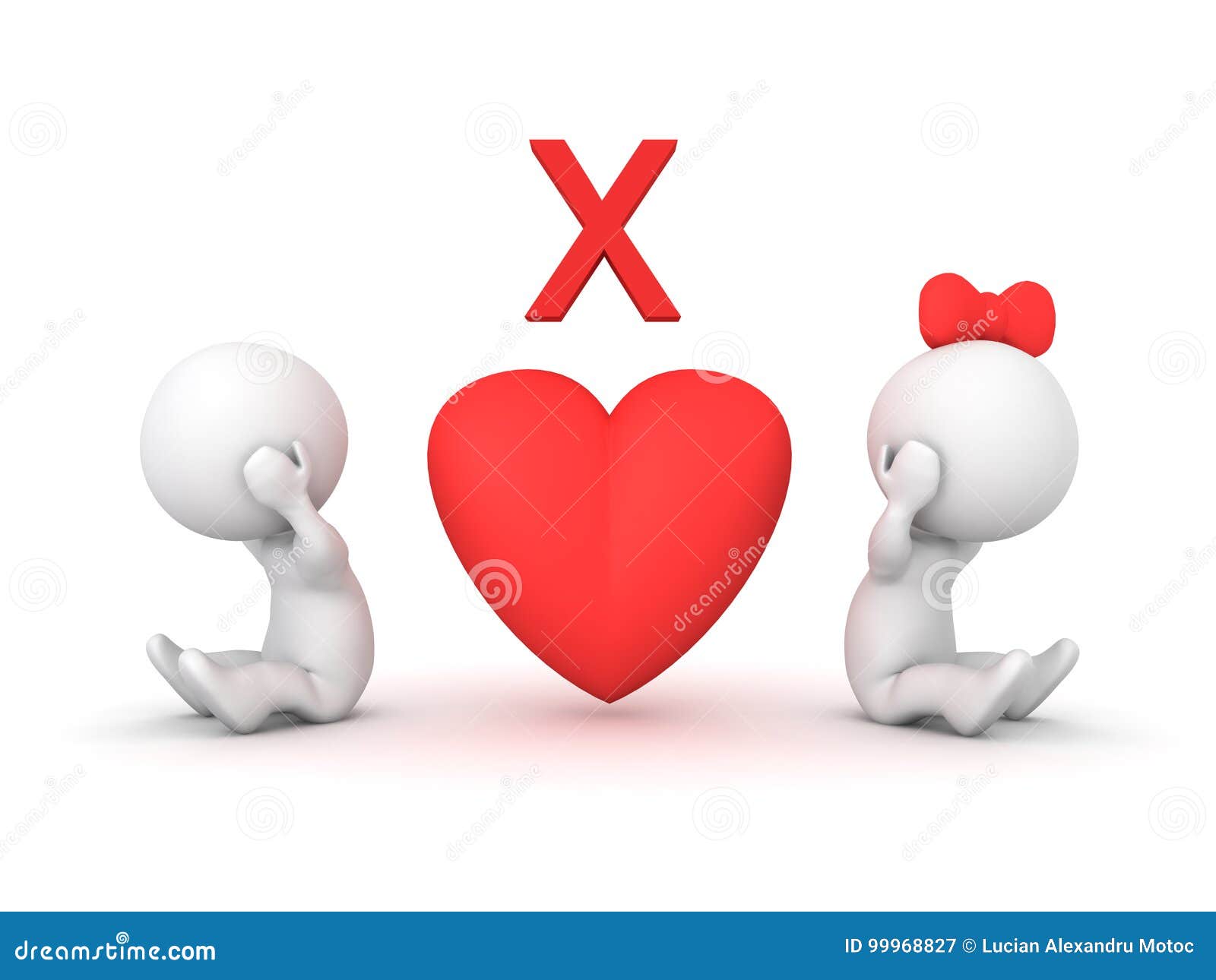 Relationship Problems Concept. Young Couple Stands Smiling And Hugging ...