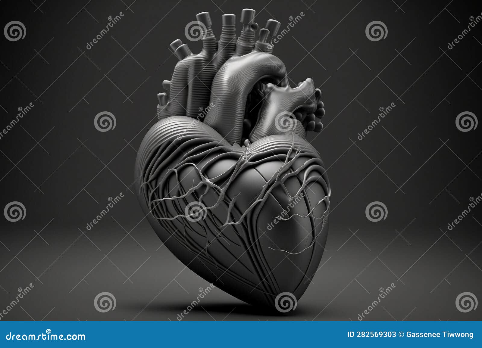 3D Illustration Design, Heart Battery Inspired by the Human Heart ...