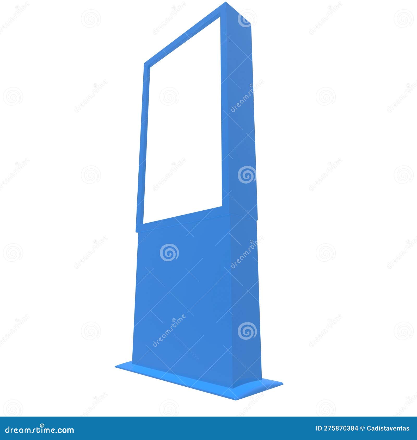 3D Illustration of Digital Billboard Advertising Stock Illustration ...