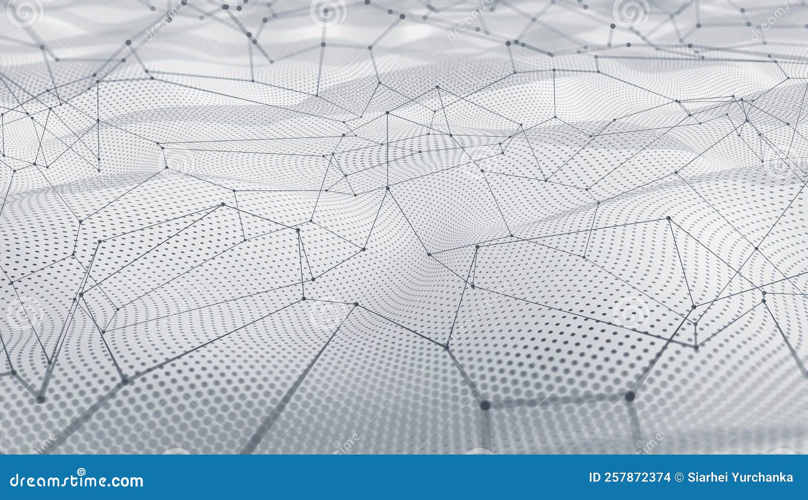 3D Illustration of Digital Hi-tech Particles Stock Illustration ...