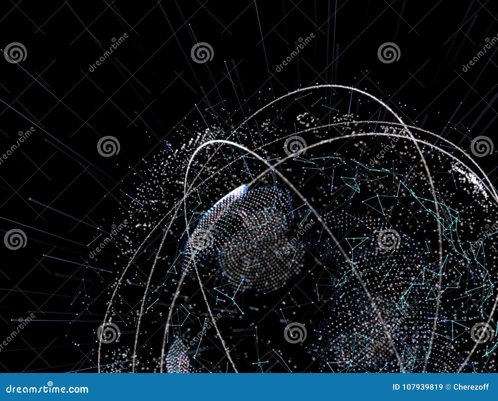 3d Illustration of Digital Virtual Planet Earth Stock Illustration ...