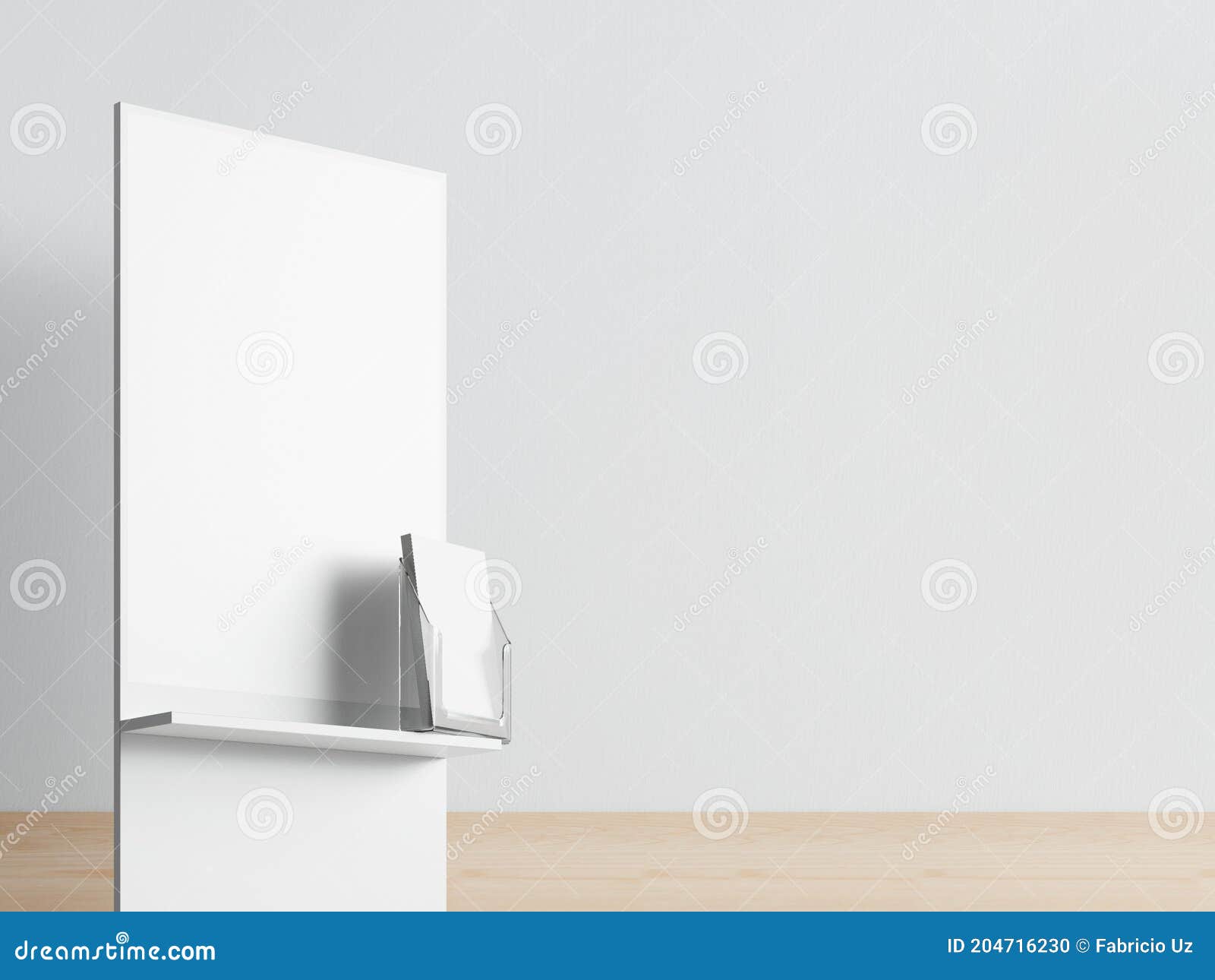 3D Illustration. Display Take One Mockup Isolated. Stock Illustration ...