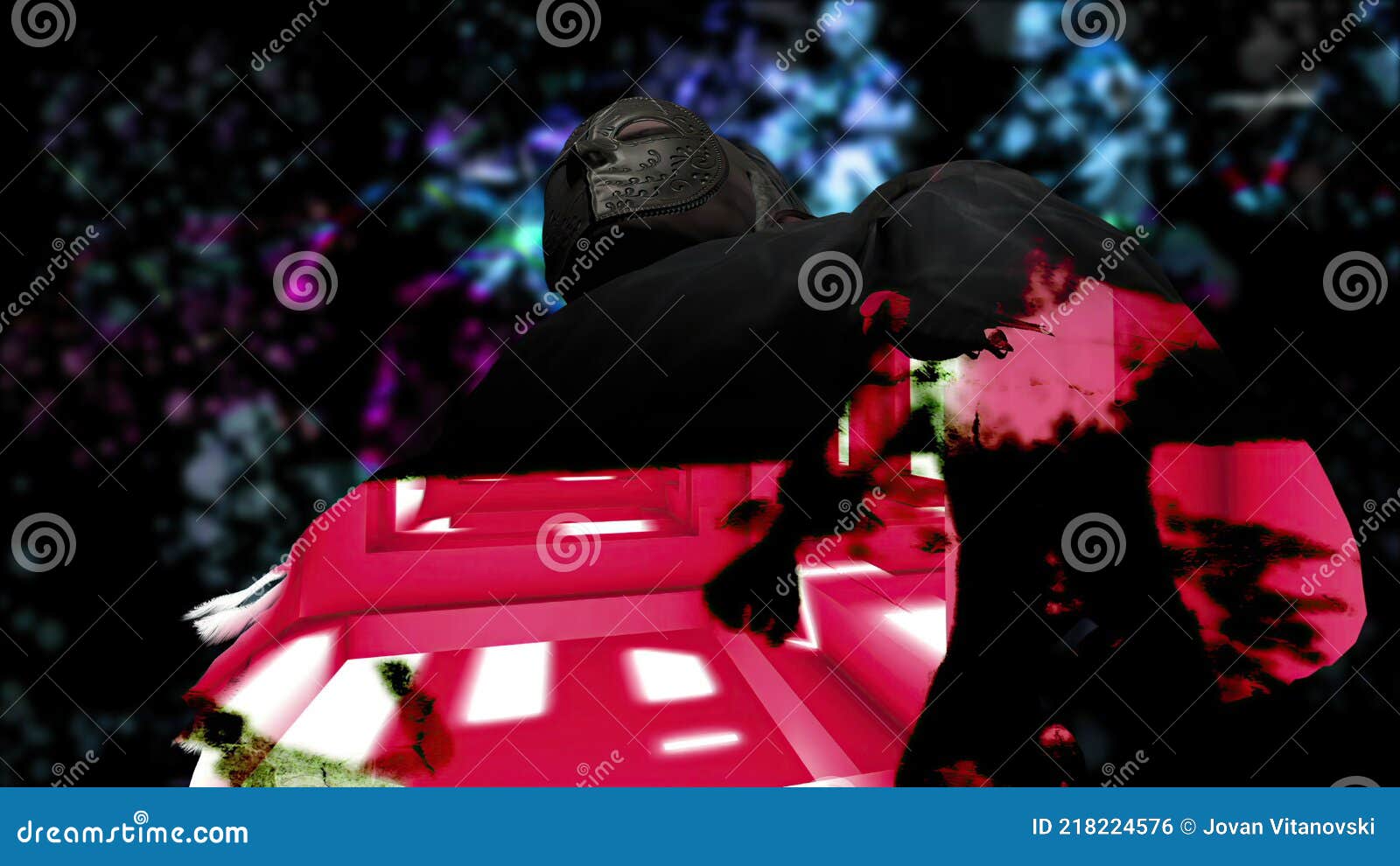 Disturbing Horror Background Stock Illustration - Illustration of weird ...