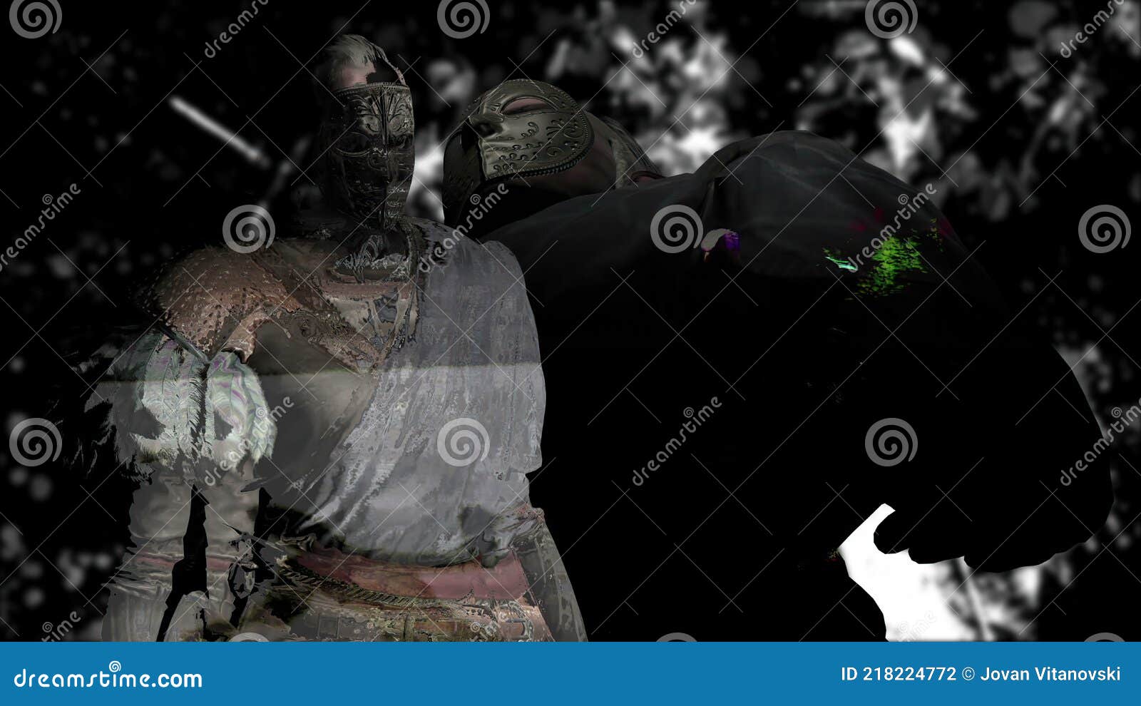 Disturbing Horror Background Stock Illustration - Illustration of ...