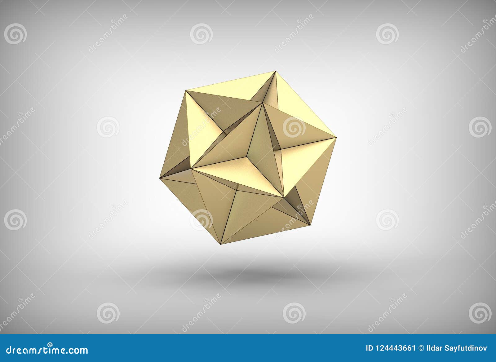 3d Illustration Of Dodecahedron Royalty-Free Cartoon | CartoonDealer ...
