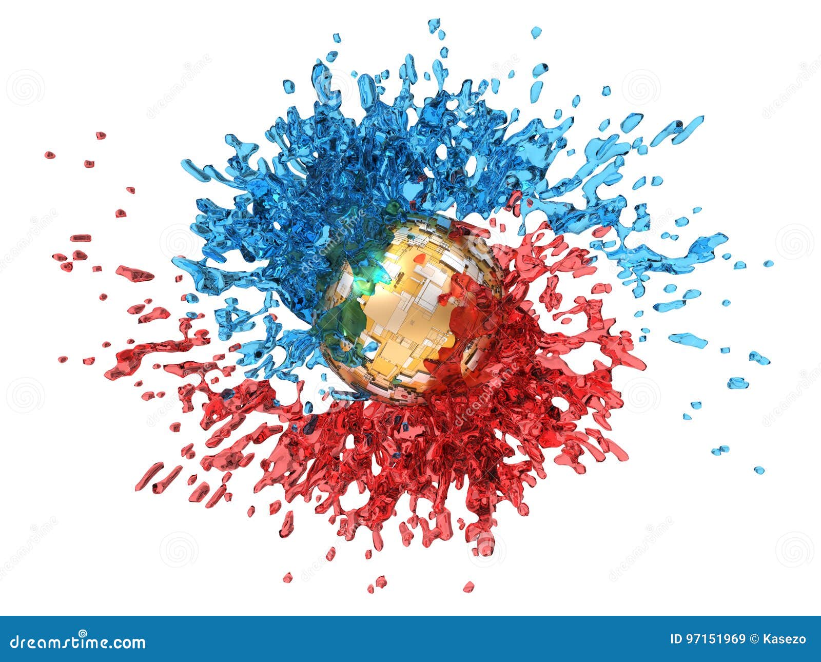 3d Illustration of Dual Fluid Power Stock Illustration - Illustration ...