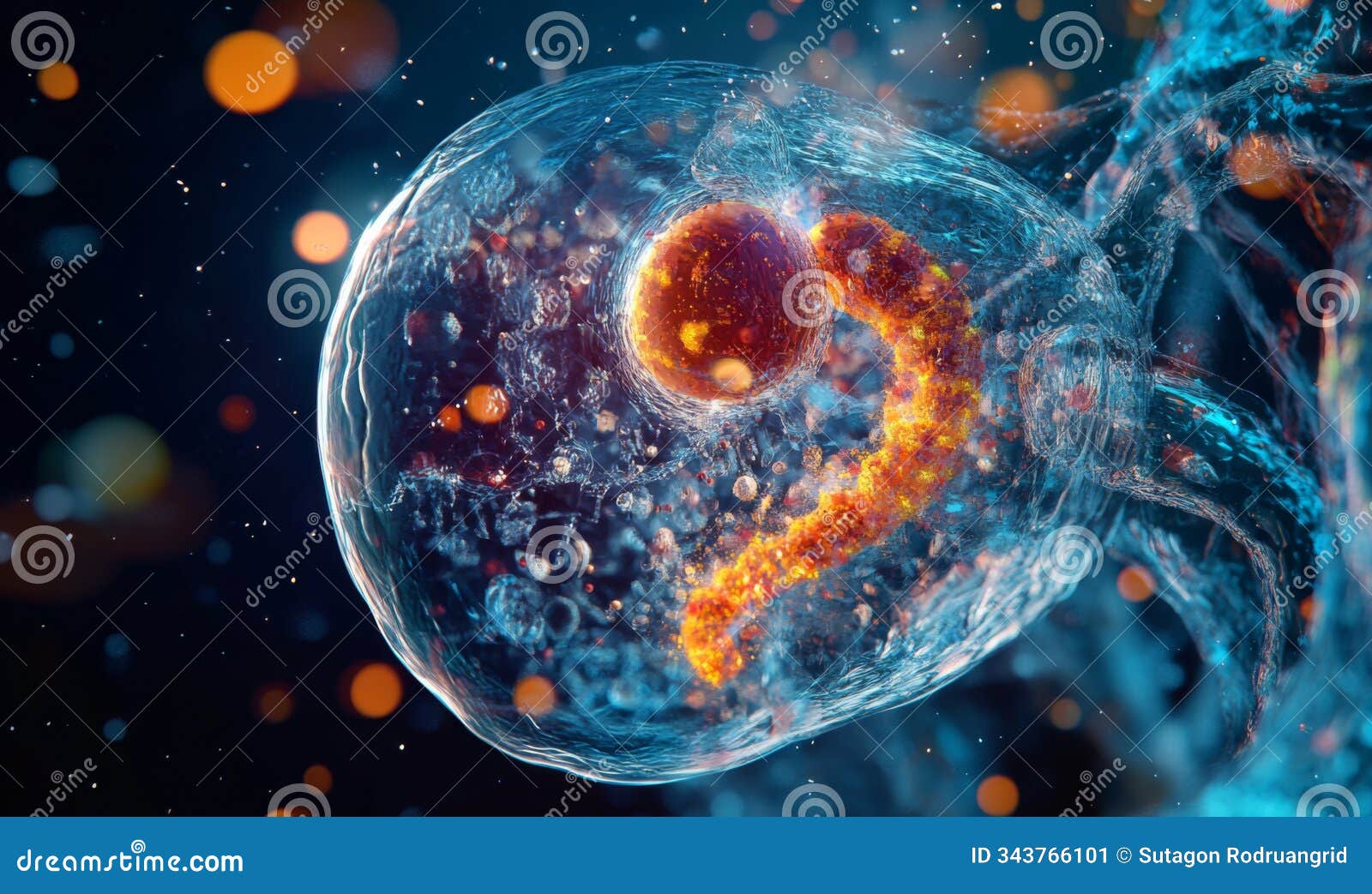 Early Microscope Drawing Stock Image | CartoonDealer.com #111421885