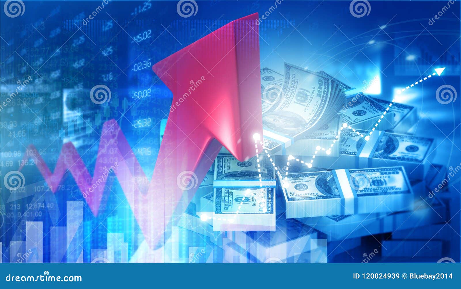 Economic growth background stock illustration. Illustration of income ...