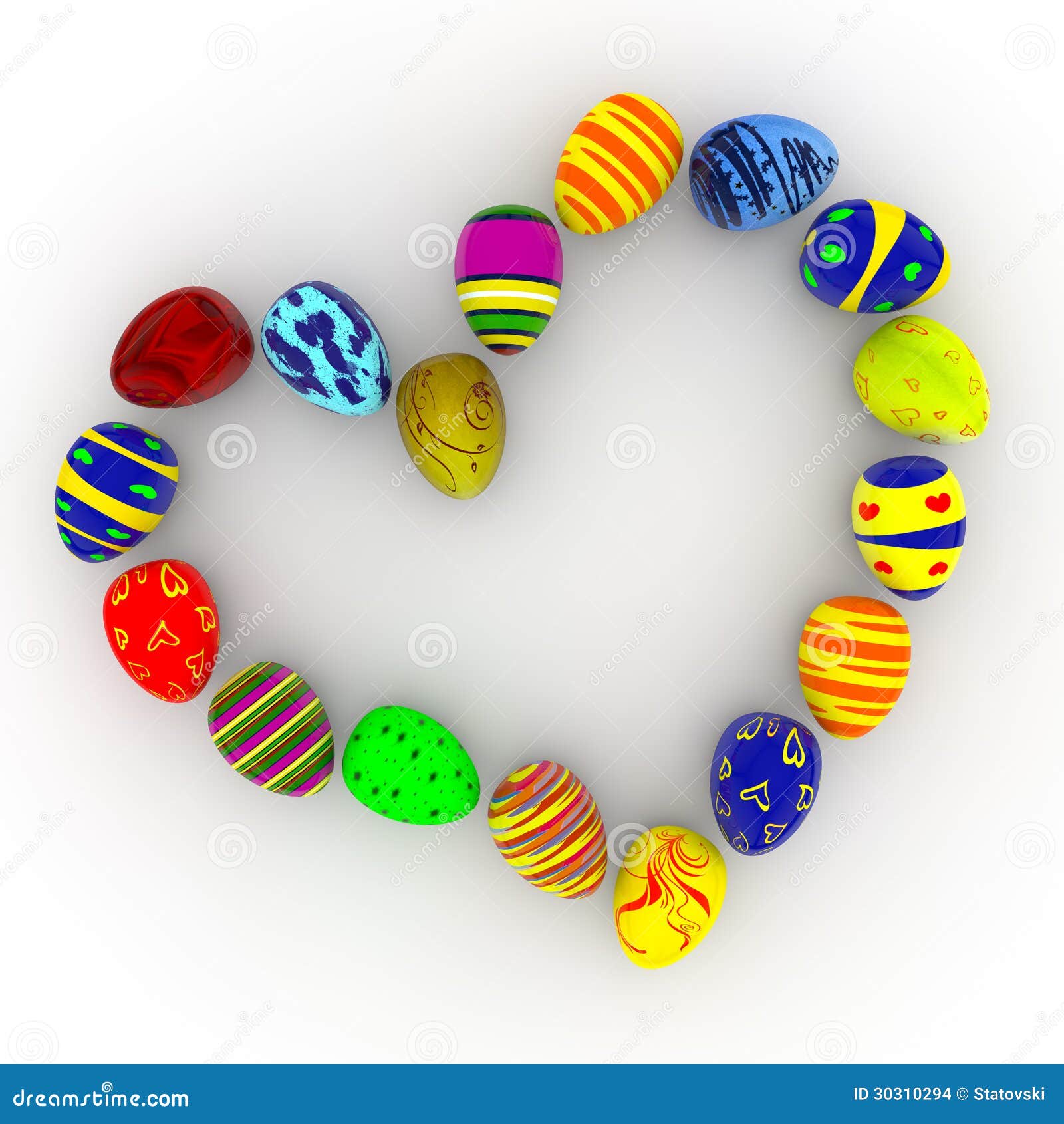 Easter heart stock illustration. Illustration of paint - 30310294
