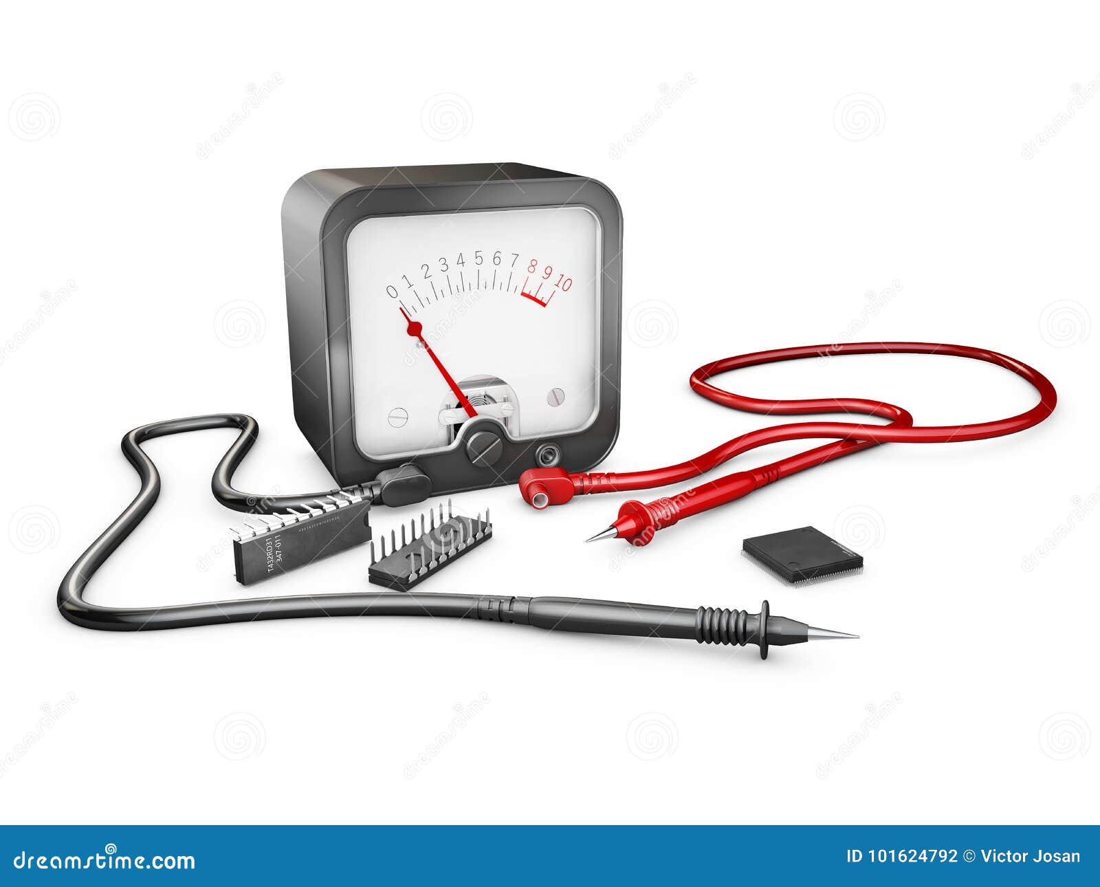 Electrician Multimeter Icon Color Outline Vector | CartoonDealer.com ...
