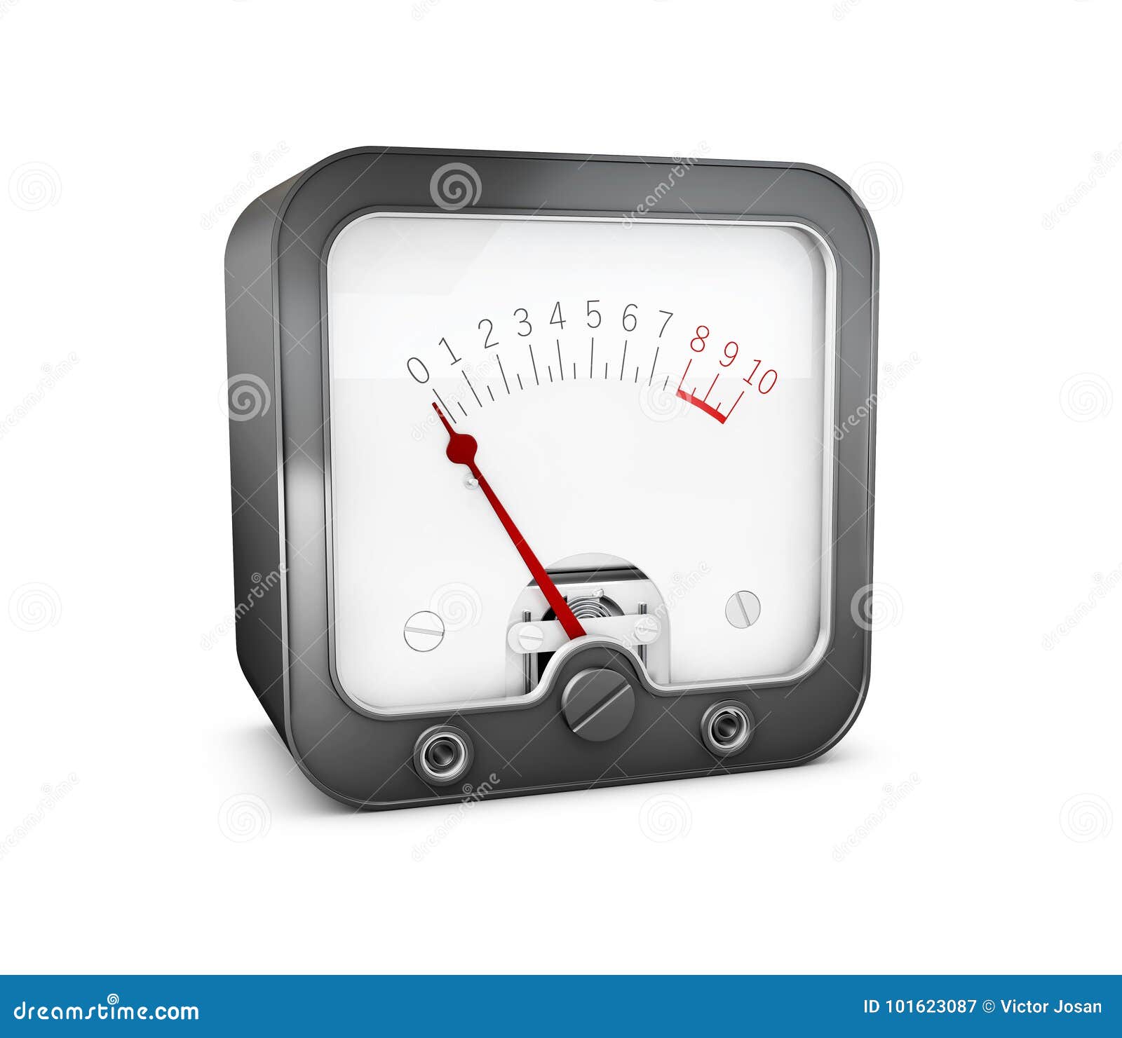 3d Illustration of Electrician Multimeter Tester, Isolated on White ...