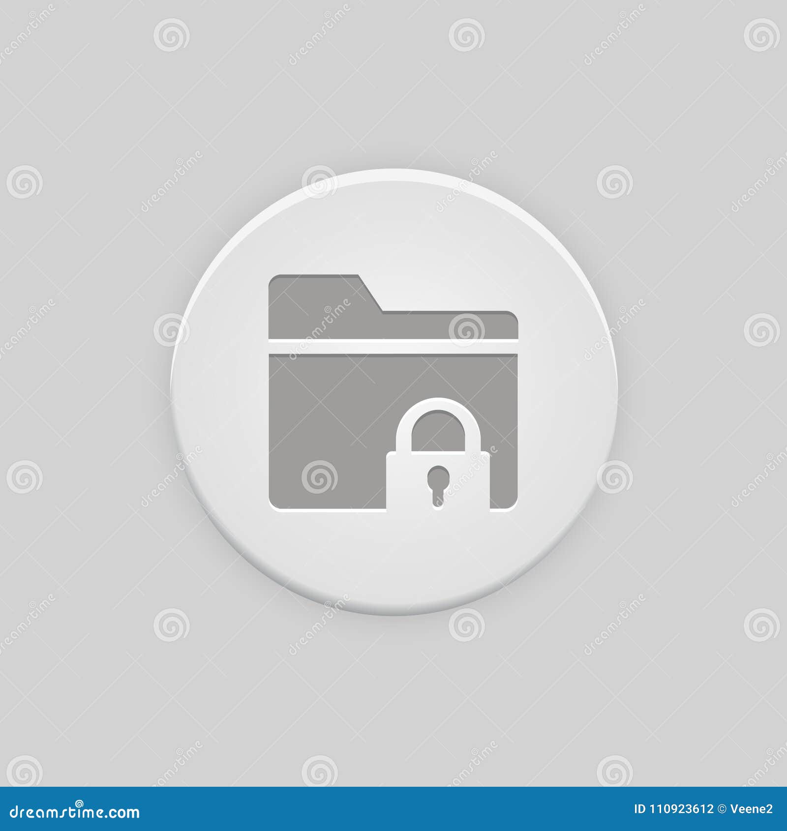 Encrypted Folder Icon stock illustration. Illustration of password ...
