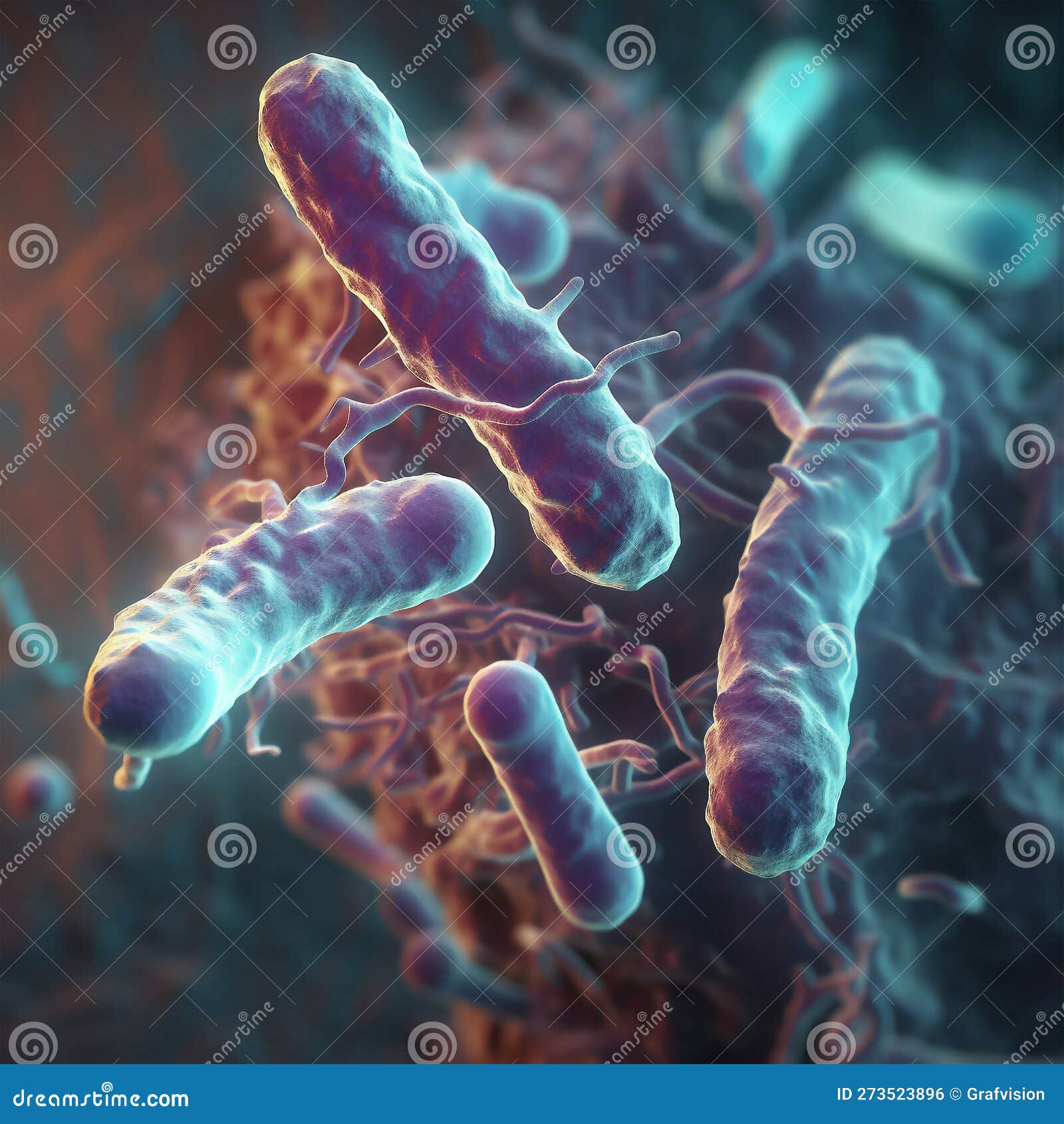 3D Illustration of the Enterobacteriaceae Stock Illustration ...
