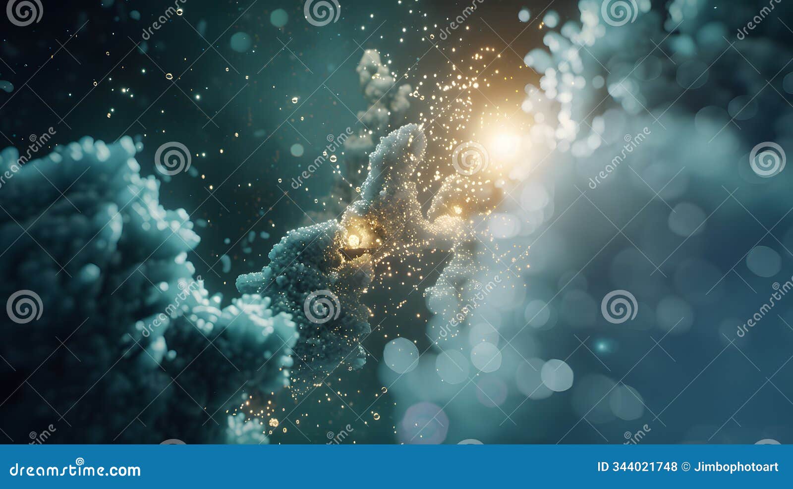 3D Illustration of an Enzyme and Substrate Stock Illustration ...