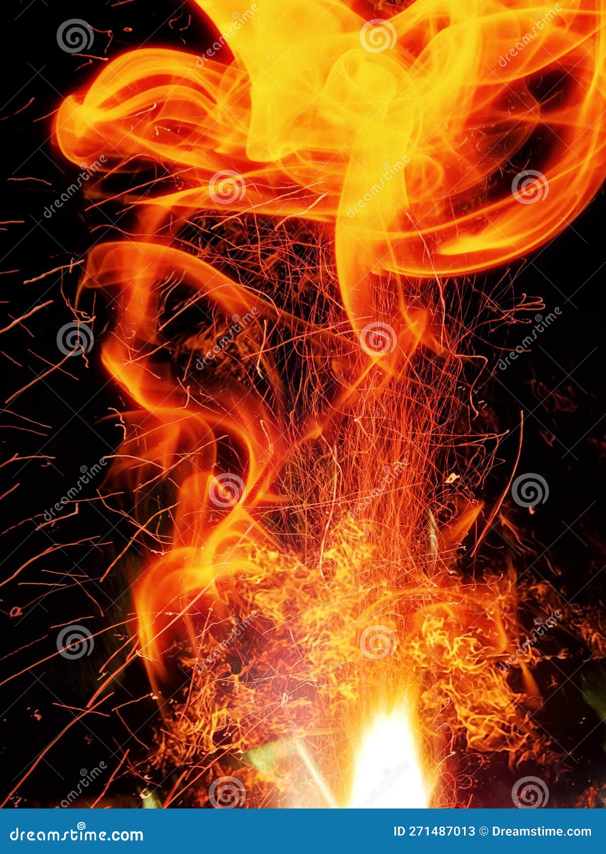 3d Illustration of Exploding Flames Stock Image - Image of flame ...