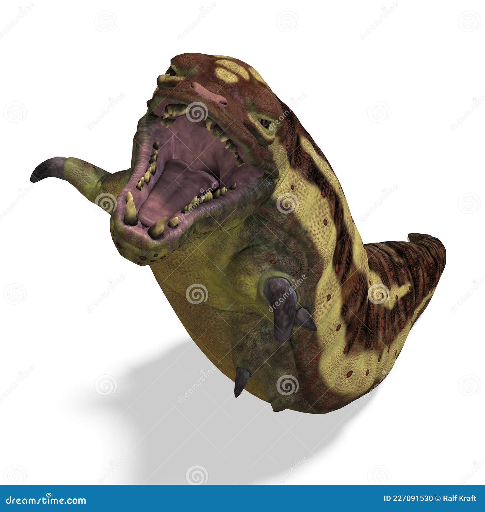 CGI Rendering Of Extinct Megafauna Events Royalty-Free Stock ...