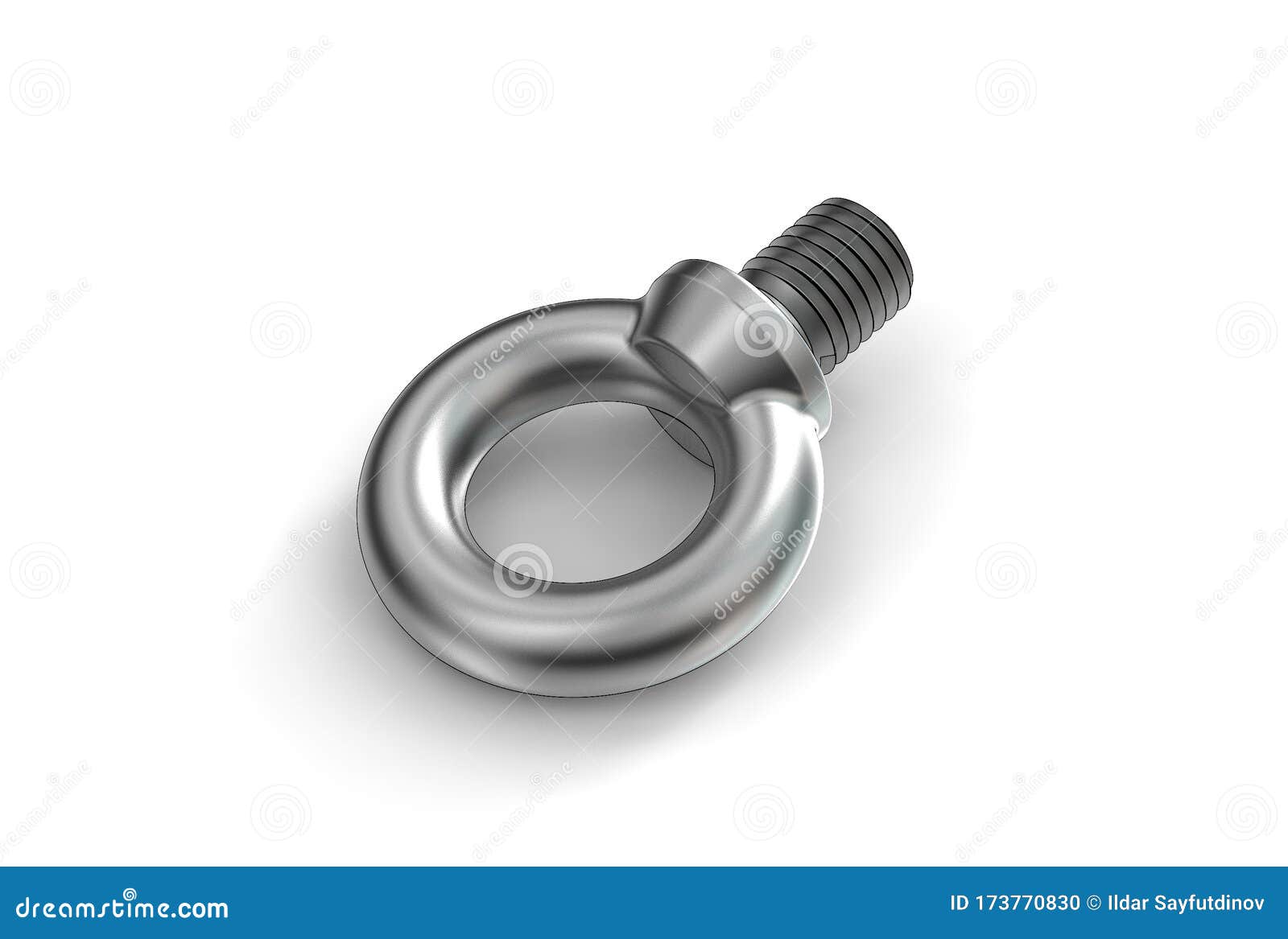 3d Illustration of the Eye Bolt Stock Illustration - Illustration of ...