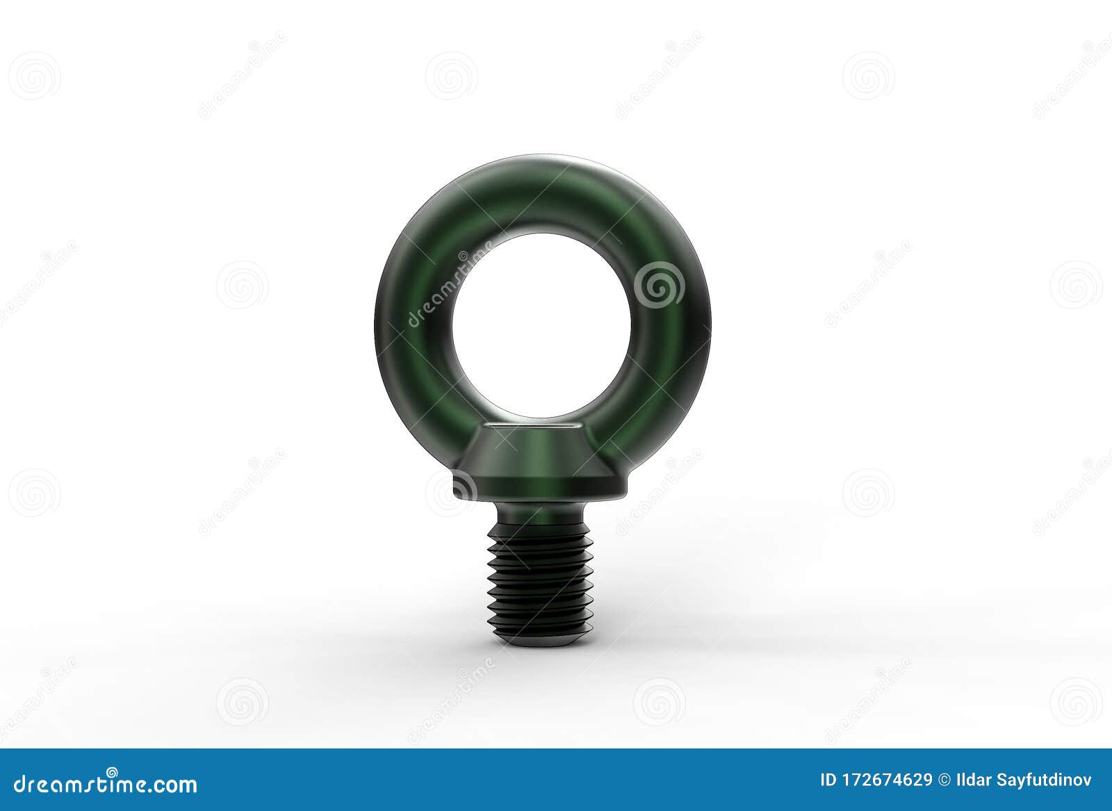 3d Illustration of Eye Bolt Stock Illustration - Illustration of dome ...