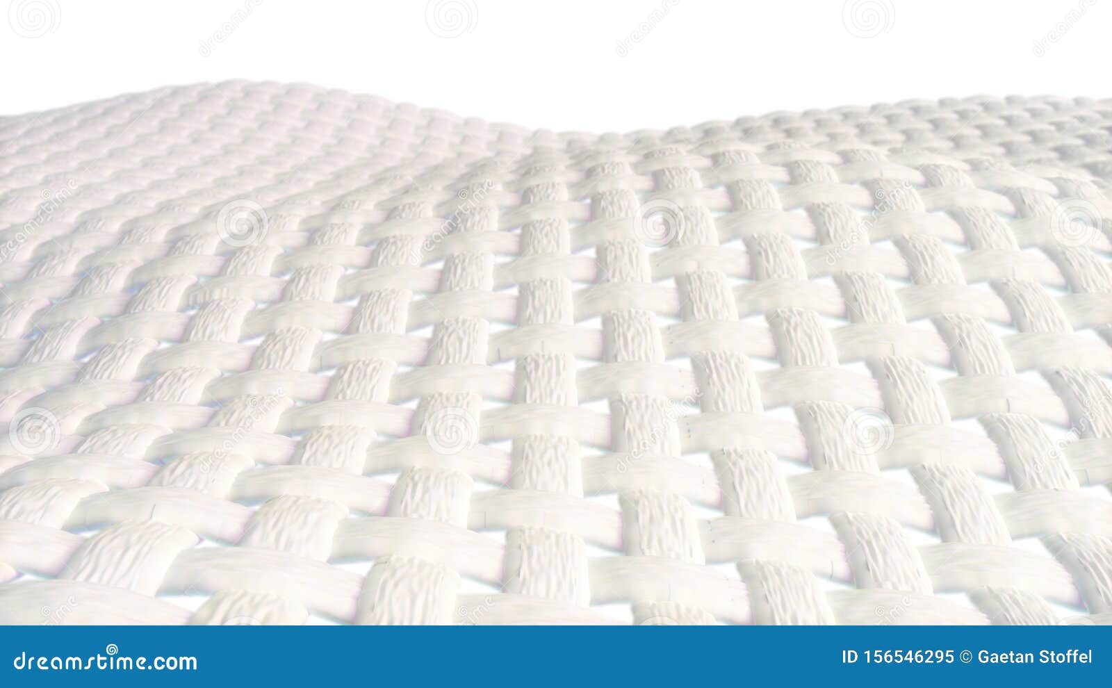 3D Illustration of a Fabric Clothe Fiber Stock Illustration ...