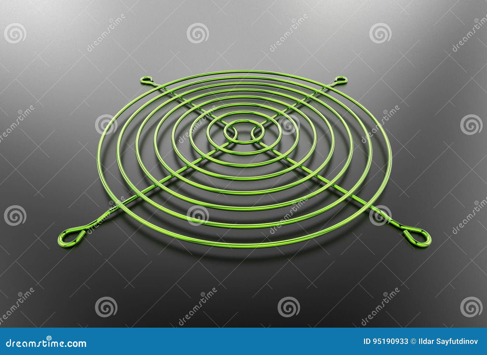 3D Illustration of Fan Grill Stock Illustration - Illustration of ...