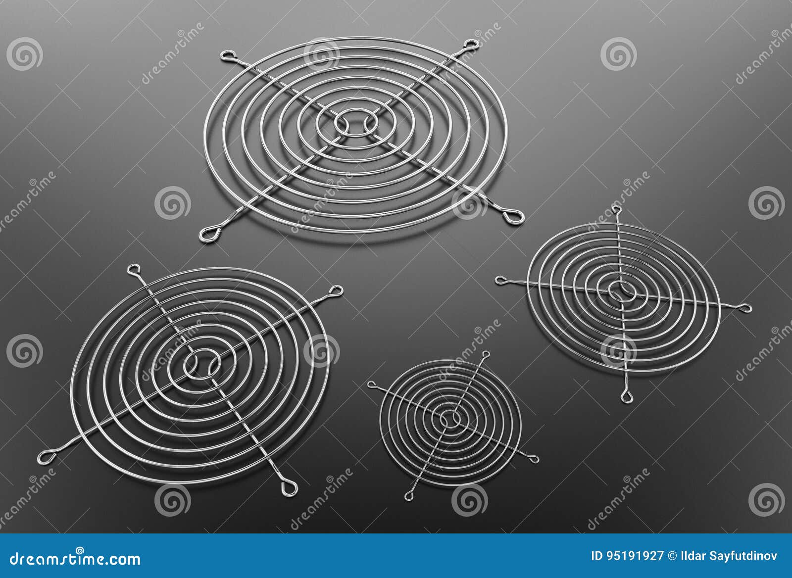 3D Illustration of Fan Grill Stock Illustration - Illustration of ...