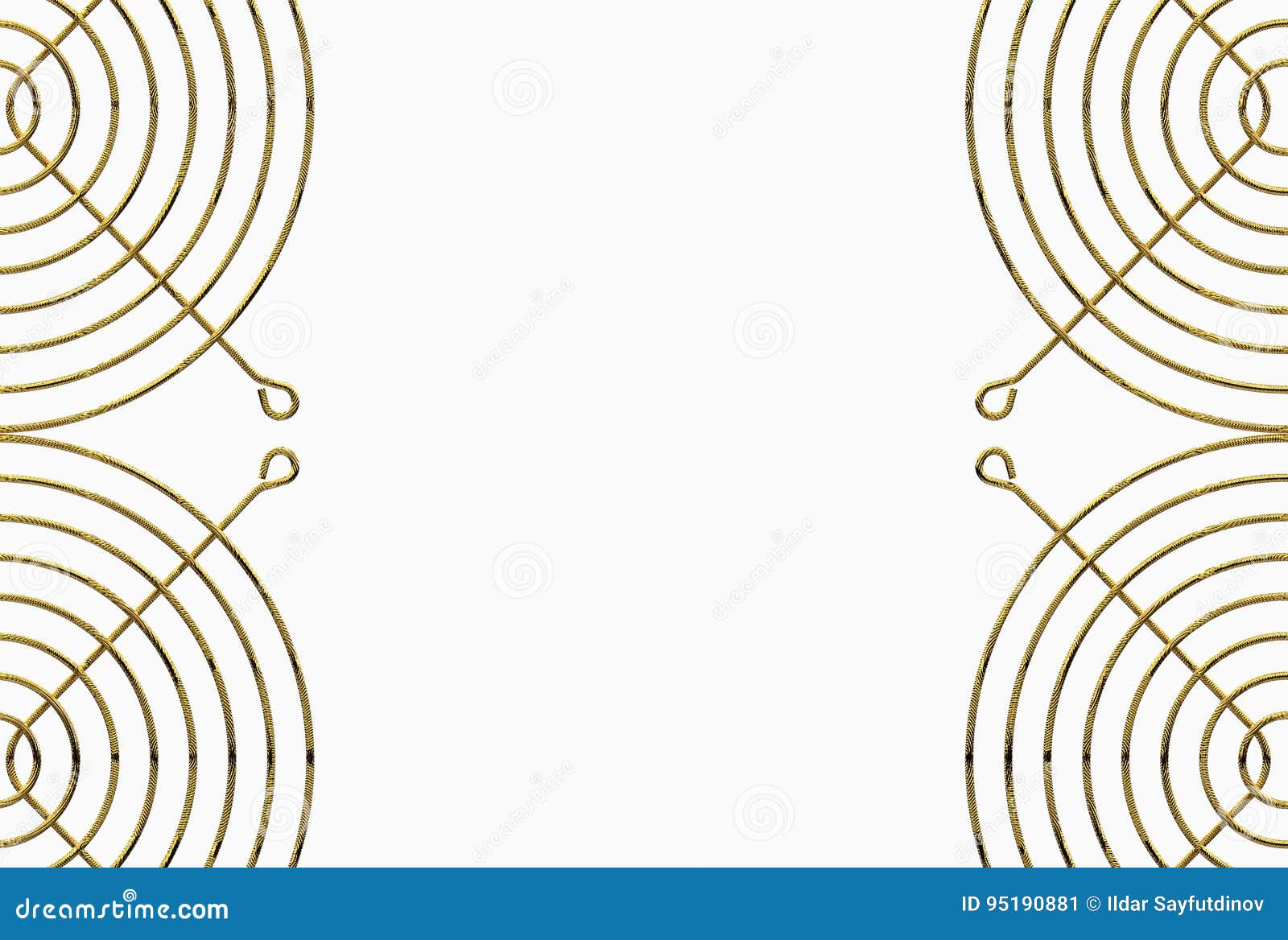 3D Illustration of Fan Grill Stock Illustration - Illustration of ...