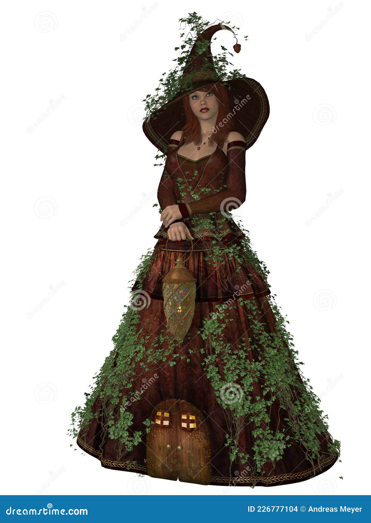 A fantasy female character stock illustration. Illustration of faerie ...