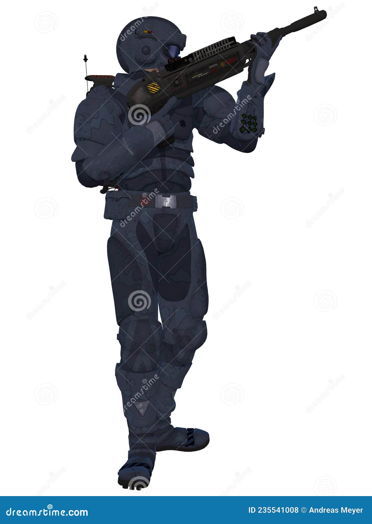 Fantasy Science Fiction Figure Stock Illustration - Illustration of ...