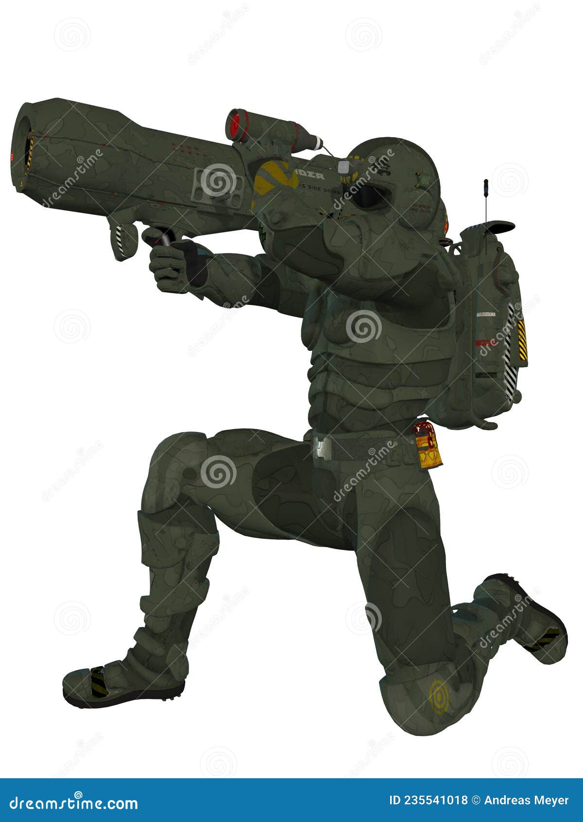 Fantasy Science Fiction Figure Stock Illustration - Illustration of ...