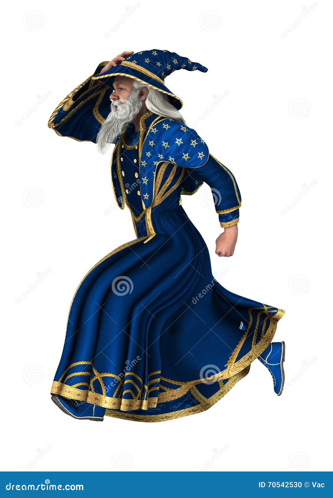 Fantasy Wizard Female With Flames Coming From Her Hands And A Mythical ...