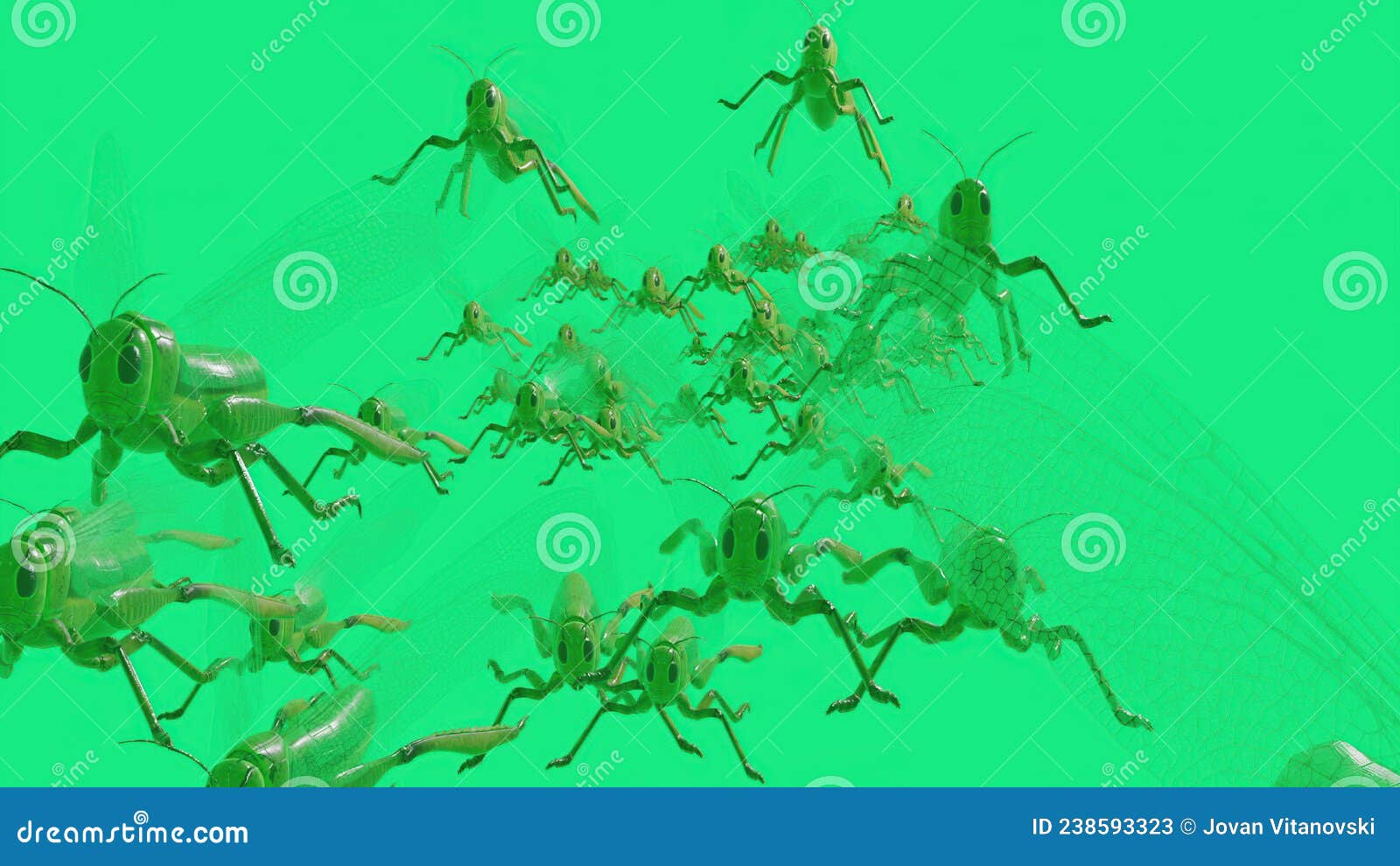 Swarming Locusts Cartoon Vector | CartoonDealer.com #88431299