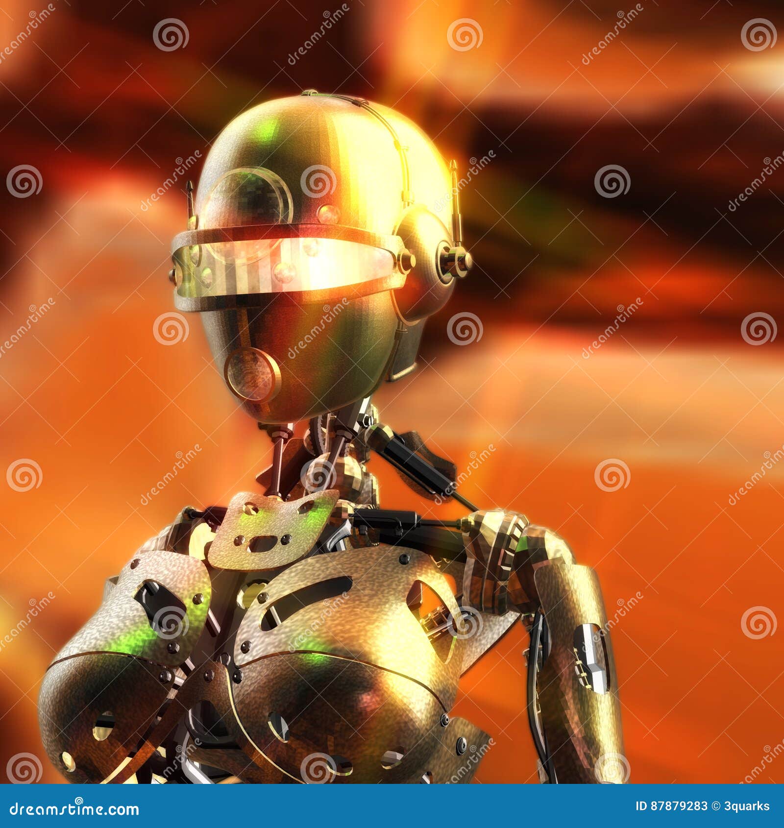 3D Illustration Of A Fembot Royalty-Free Stock Photography ...
