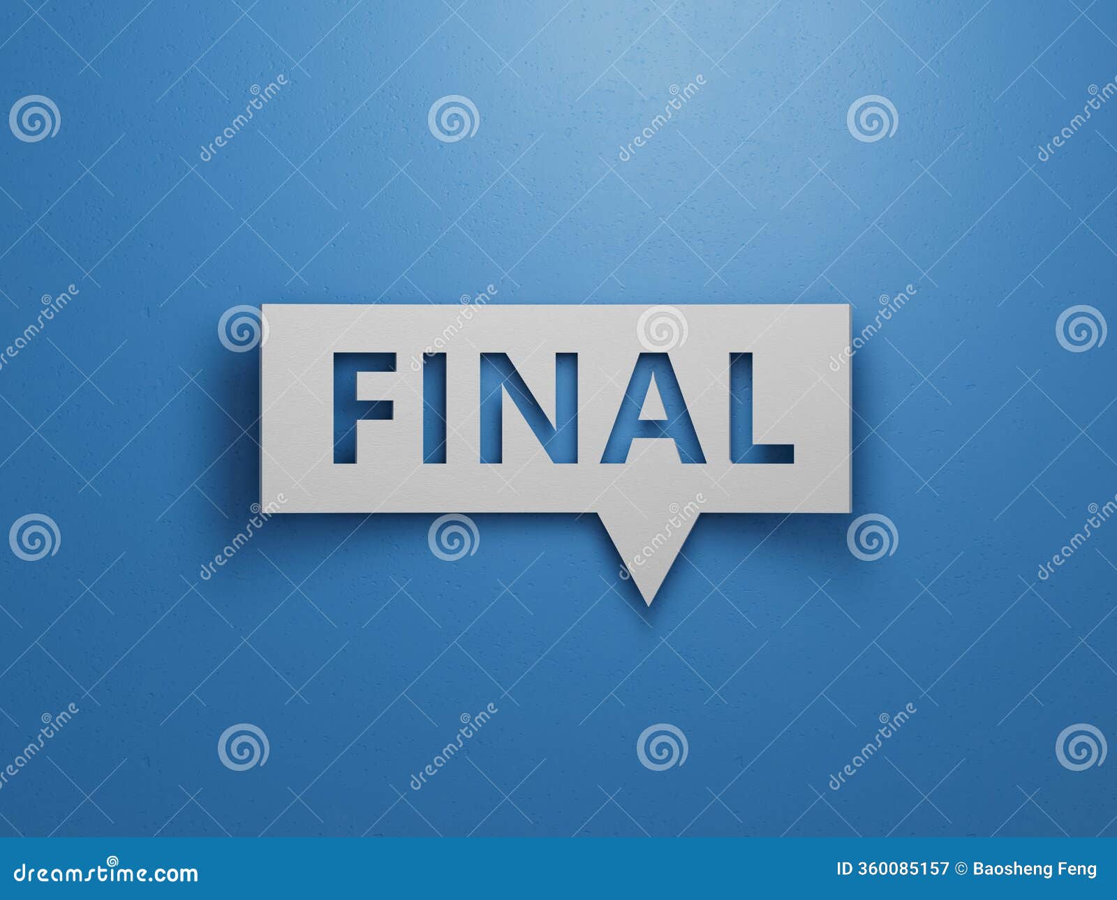3D Illustration of "FINAL" in English, Using a Bold Font. it Conveys ...
