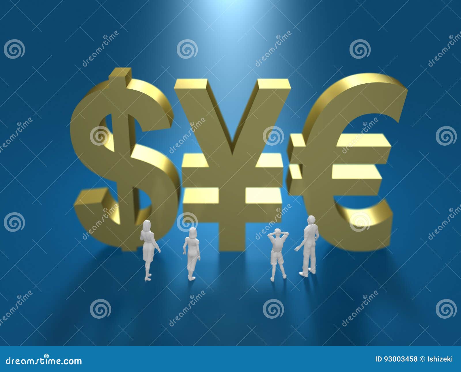 3D Illustration of Financial System Stock Illustration - Illustration ...