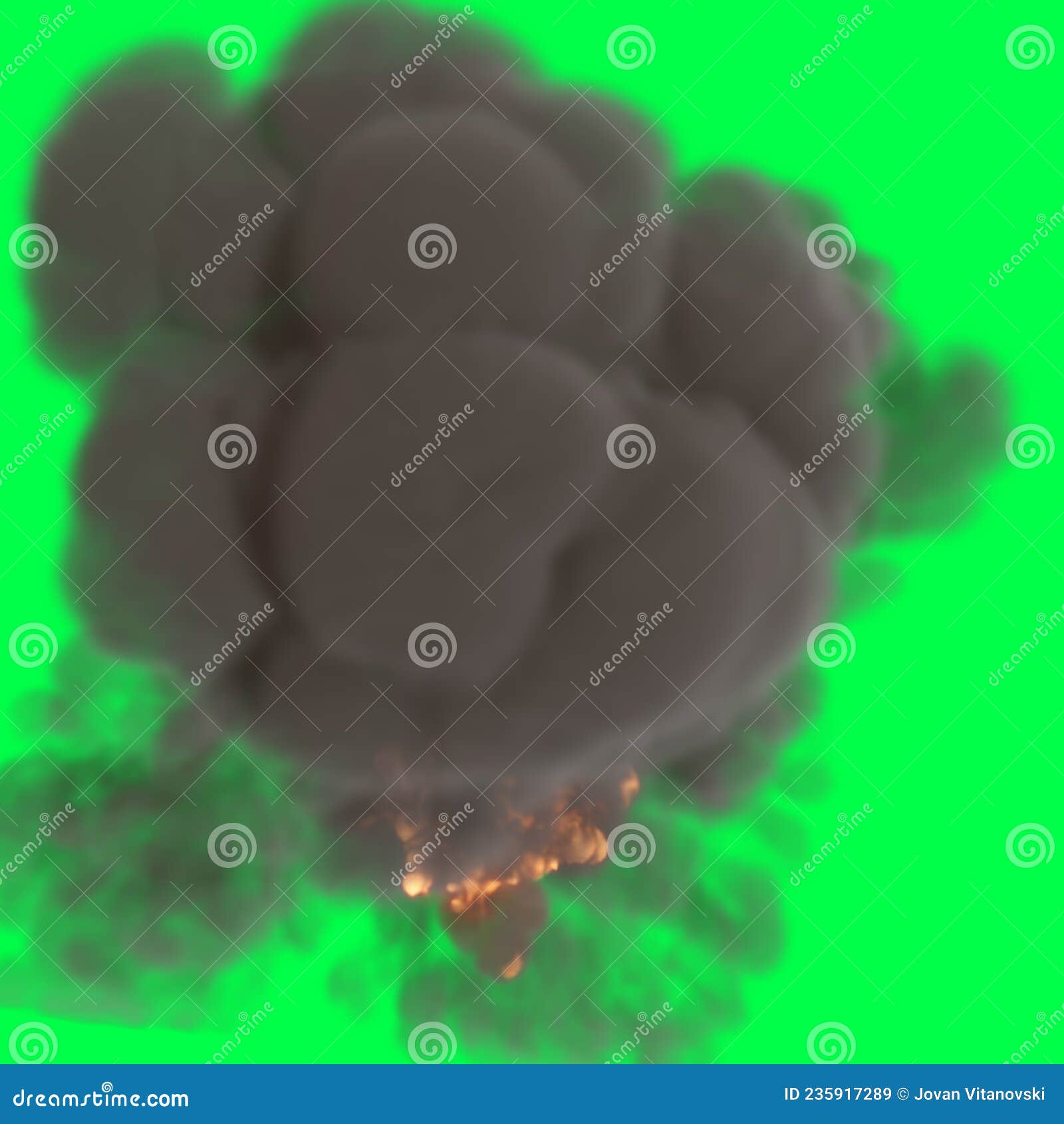 Fire ball on green screen stock illustration. Illustration of meteor ...