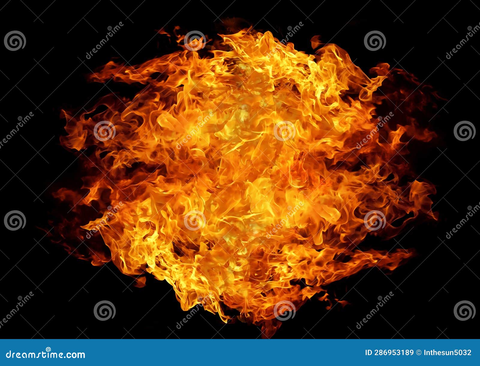 3d Illustration of Fire Flames Exploding Stock Illustration ...