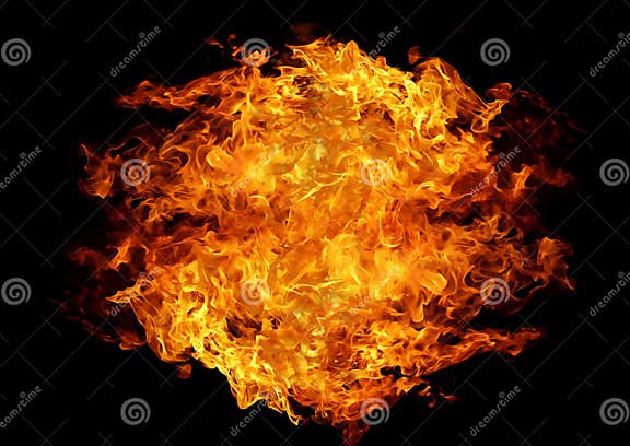 3d Illustration of Fire Flames Exploding Stock Illustration ...