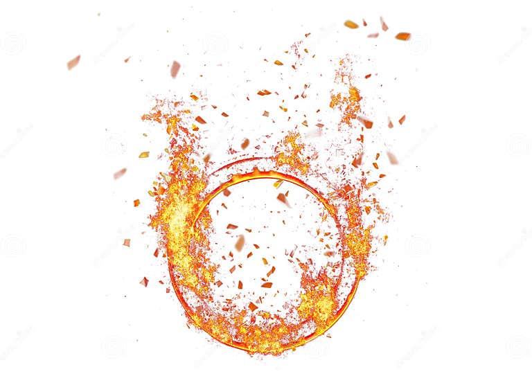 3d Illustration of Fire Flames Exploding Stock Illustration ...