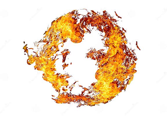 3d Illustration of Fire Flames Exploding Stock Illustration ...