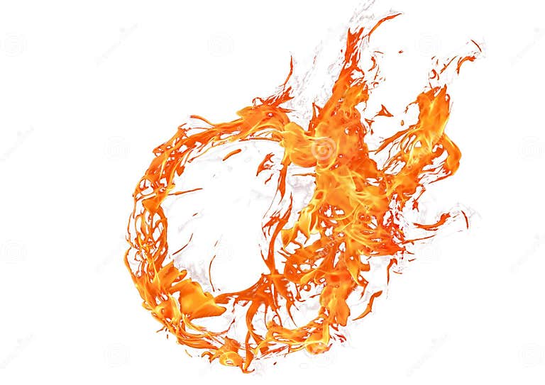 3d Illustration of Fire Flames Exploding Stock Illustration ...