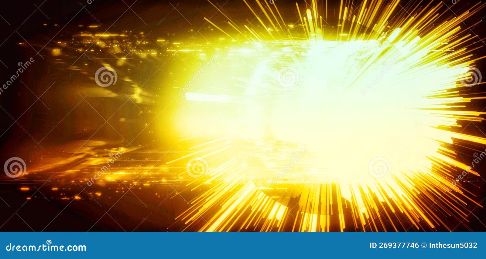 3d Illustration of Exploding Fireball Stock Illustration - Illustration ...