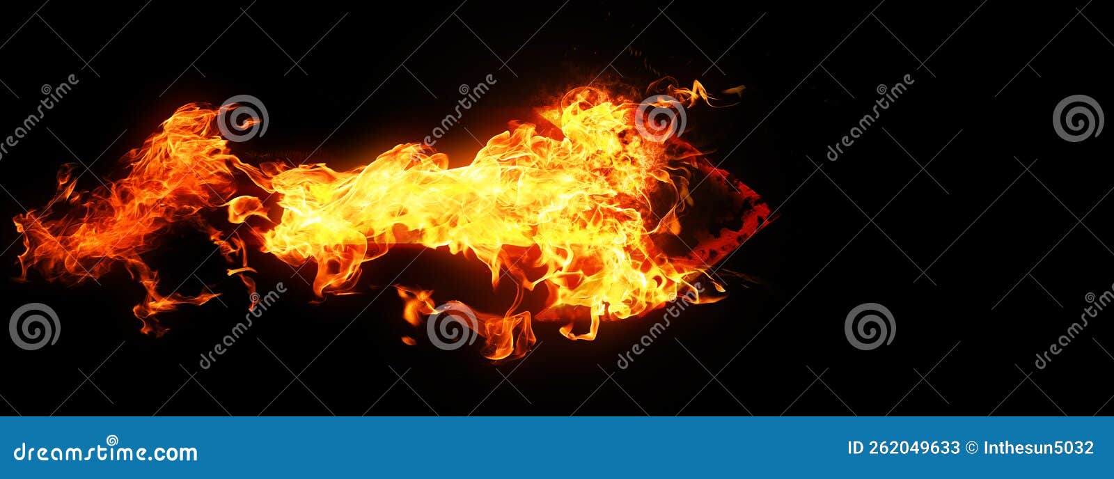 3d Illustration of Fired Flaming Arrows Stock Illustration ...