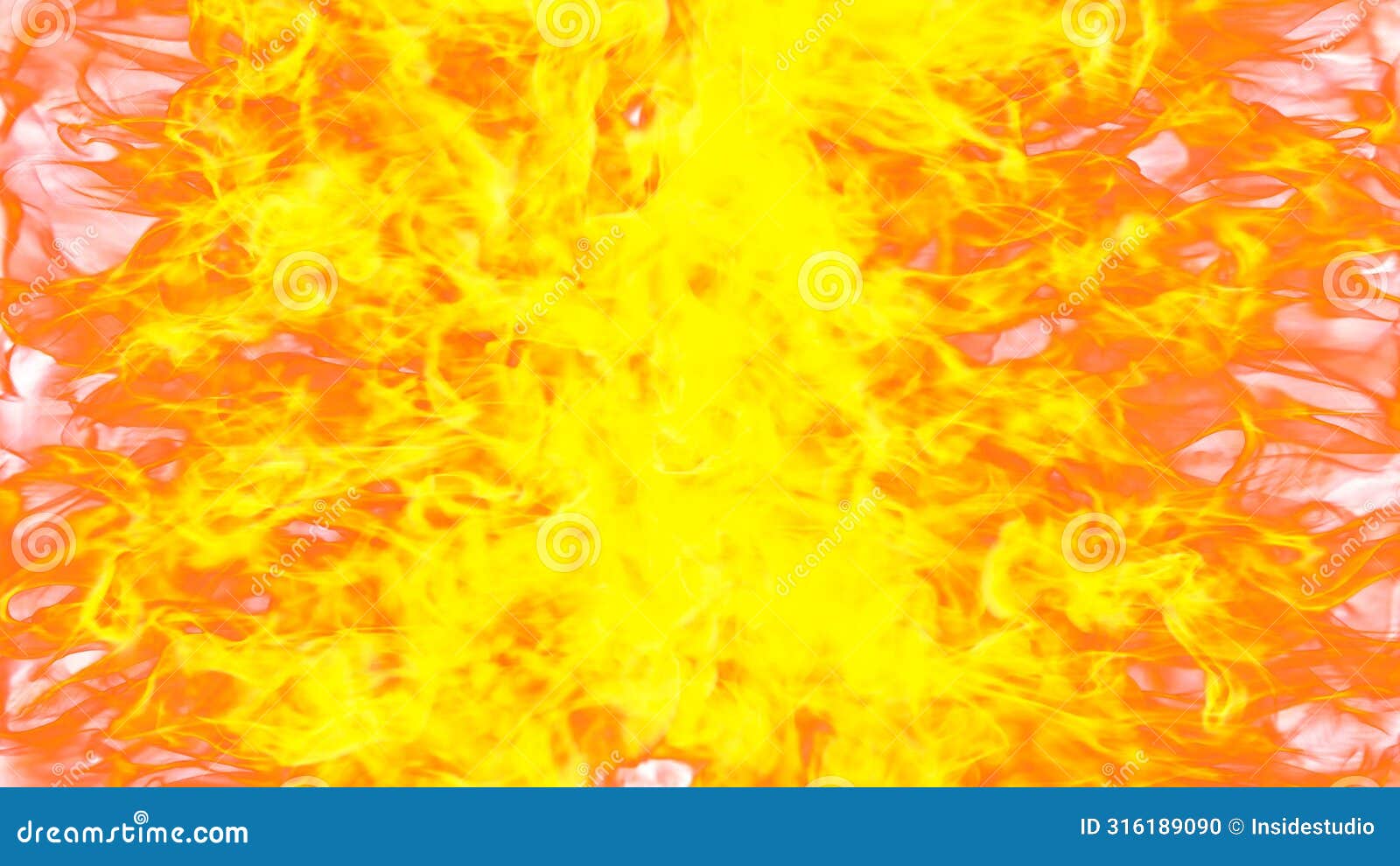 3d Illustration. Flame Flare on White Background. Stock Illustration ...