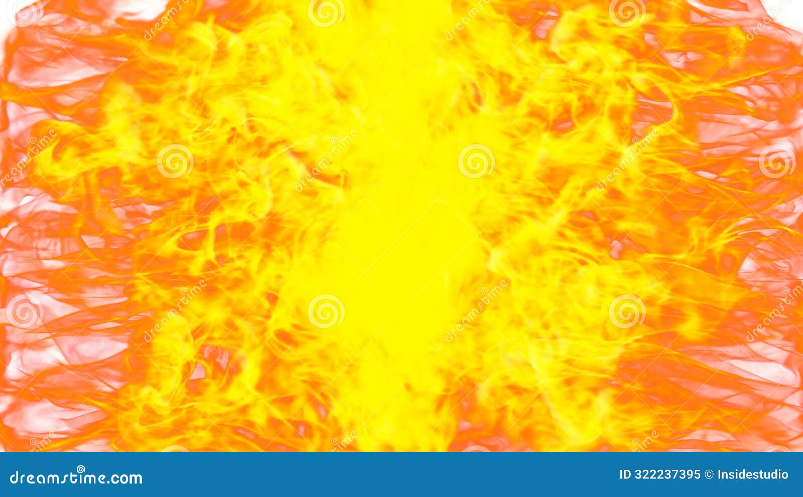 3d Illustration. Flame Flare on White Background. Stock Illustration ...
