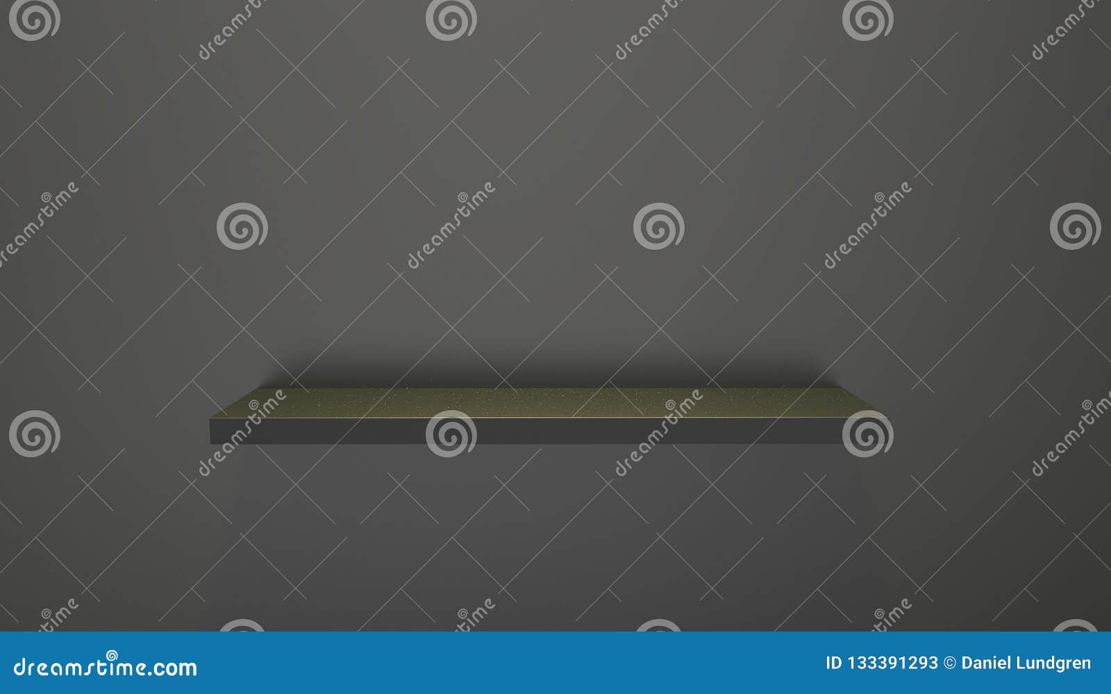 3D Illustration of a Floating Shelf Stock Illustration - Illustration ...